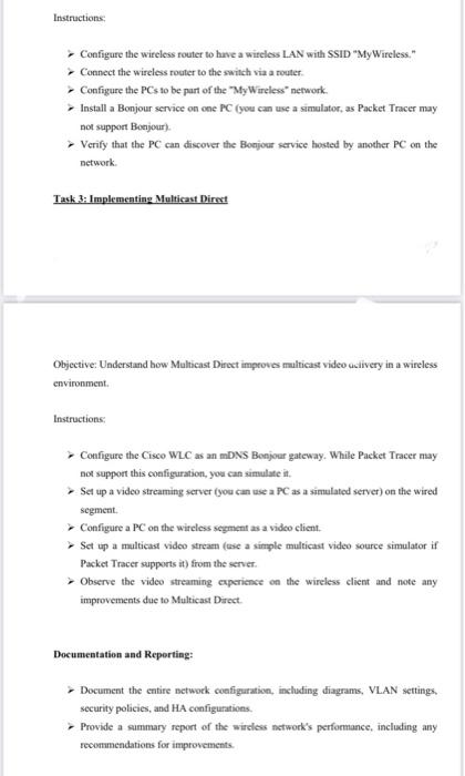 Solved Instructions: Configure the wireless router to huve a | Chegg.com
