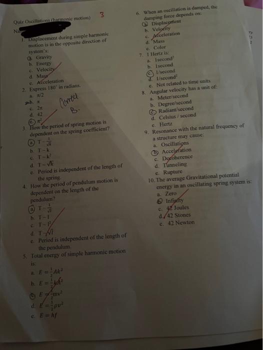 Solved Hello, please only answer questions with red mark by | Chegg.com