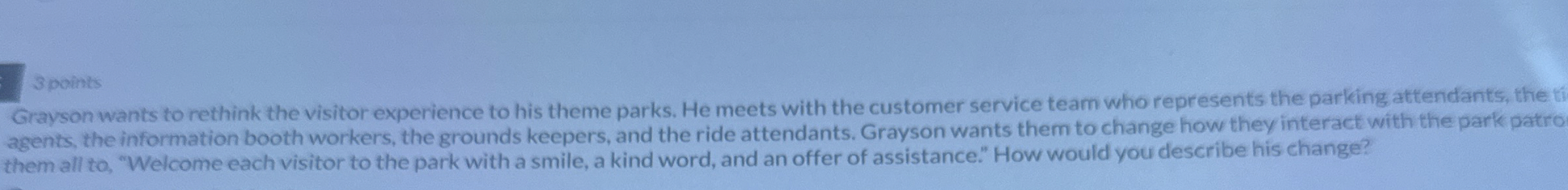 Solved 3 ﻿pointsGrayson wants to rethink the visitor | Chegg.com
