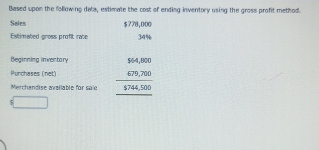 Solved Based upon the following data, estimate the cost of | Chegg.com Solved Based upon the following data, estimate the cost of | Chegg.com