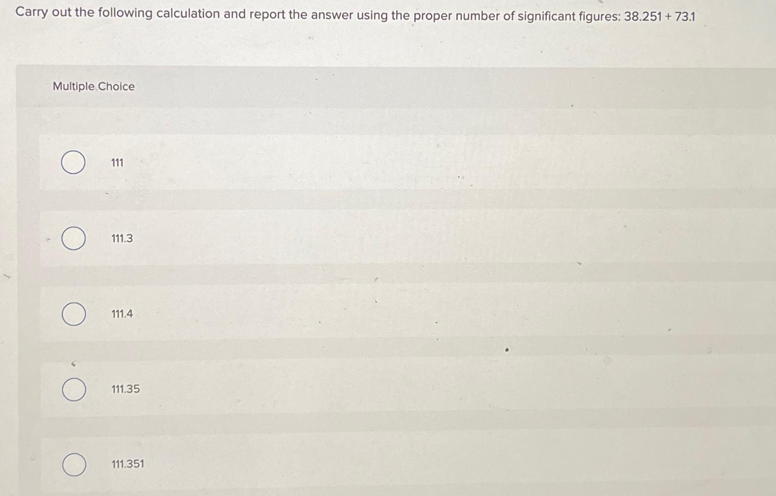 Solved Carry out the following calculation and report the | Chegg.com