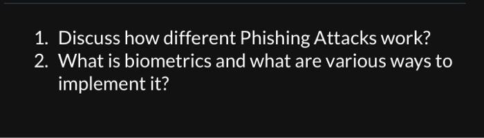 Solved 1. Discuss how does ARP spoofing work? 2. What is | Chegg.com
