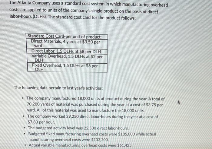 Solved 1. Compute the variable overhead efficiency variance | Chegg.com