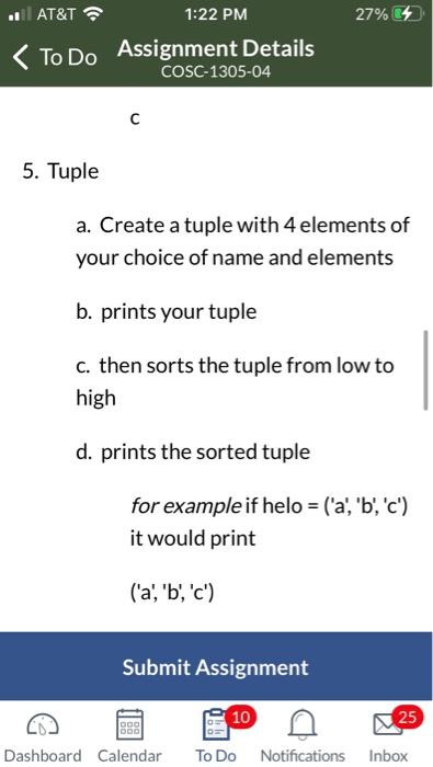 Solved 1. Write the python code (statement) that creates a | Chegg.com