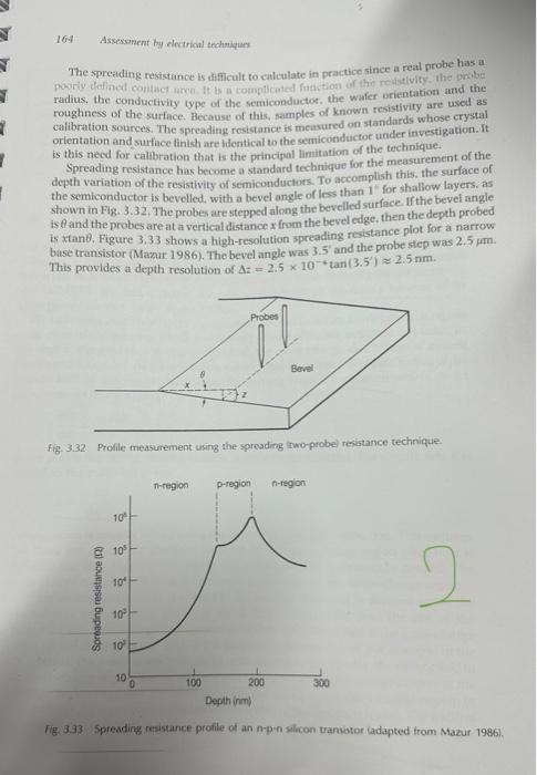 Solved 3.7 Two-point probe (spreading resistance) technique | Chegg.com