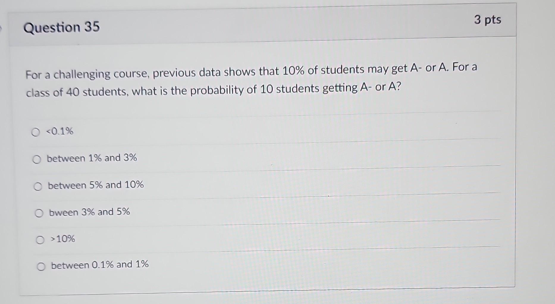 Solved For a challenging course, previous data shows that | Chegg.com