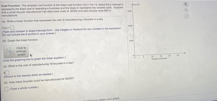 Solved 4 300 Cost Function The Simplest Cost Function Is The