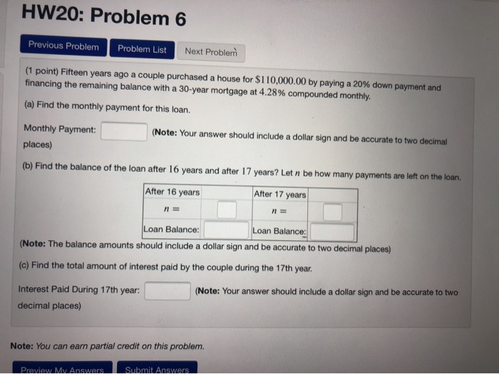 Solved HW20: Problem 6 Previous Problem Problem List Next | Chegg.com
