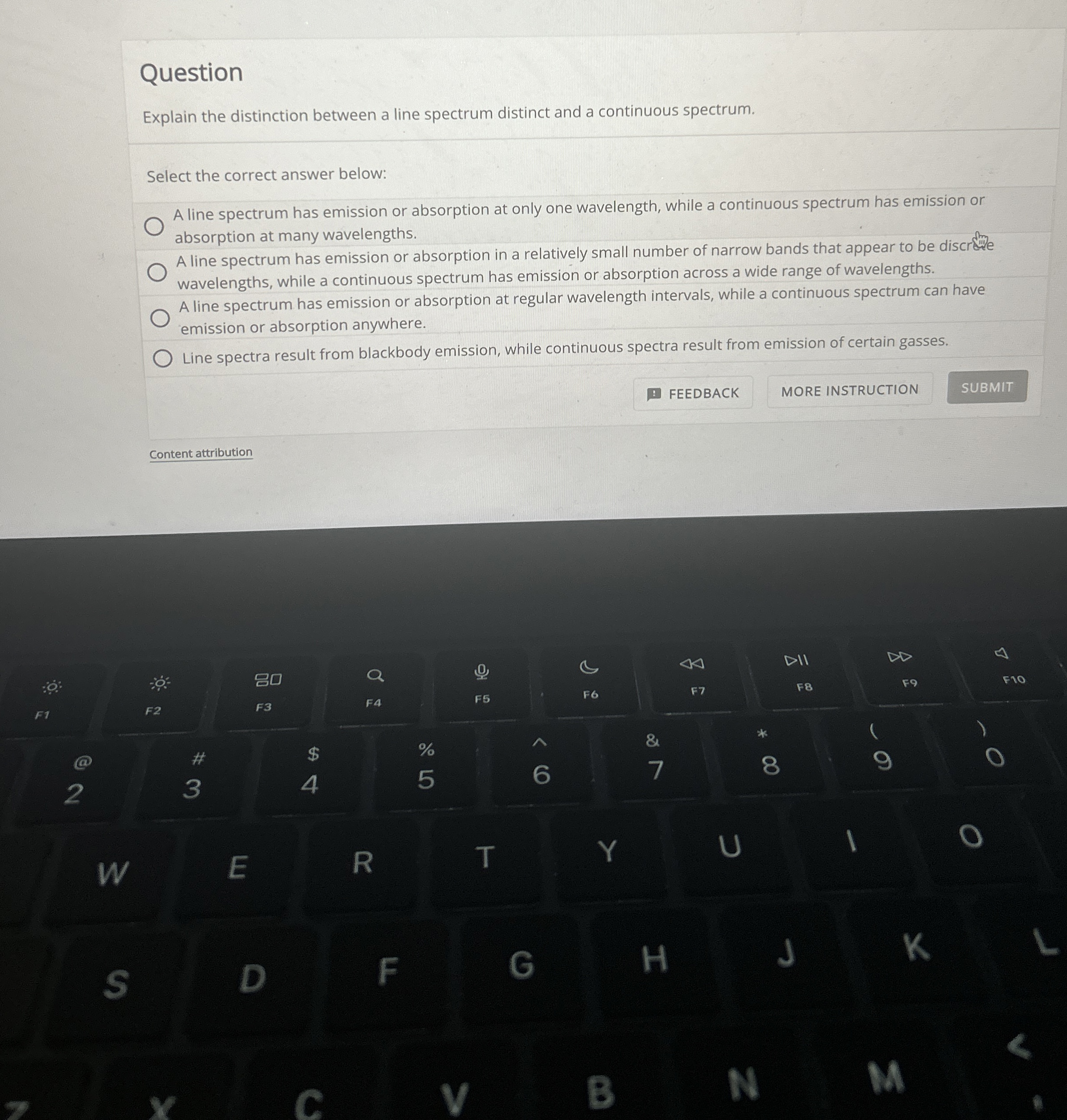 Solved QuestionExplain the distinction between a line | Chegg.com