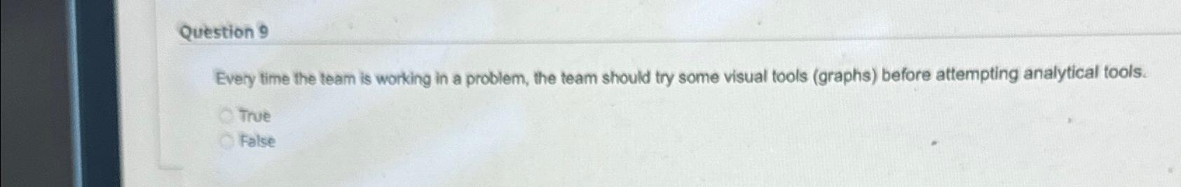 Solved Question 9every Time The Team Is Working In A
