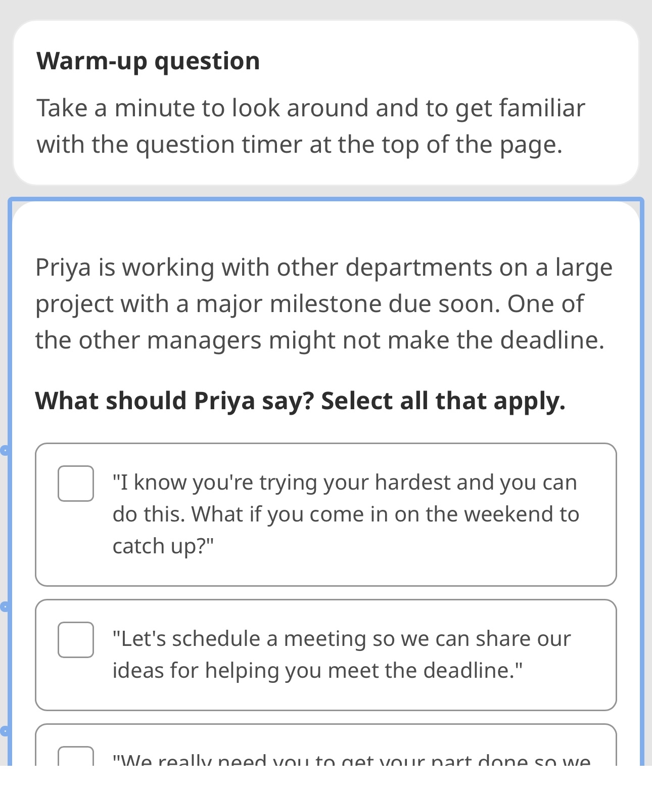 Solved Warm-up questionTake a minute to look around and to | Chegg.com