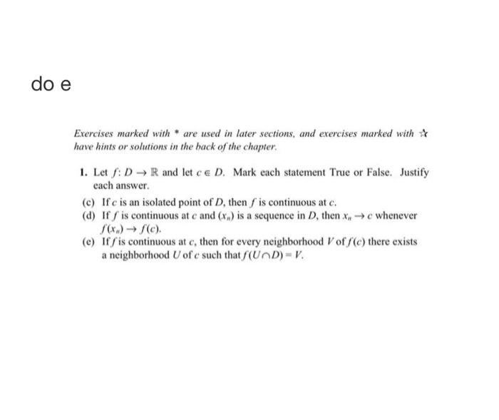 Solved Exercises marked with " are used in later sections, | Chegg.com