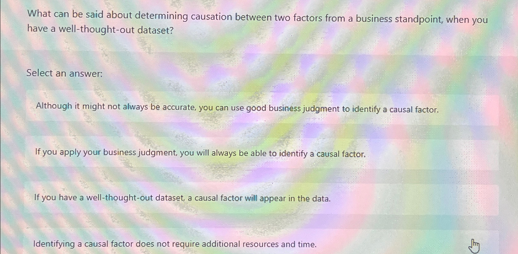 Solved What can be said about determining causation between | Chegg.com