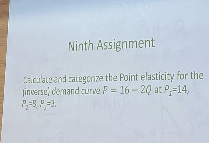 Solved Ninth Assignment Calculate and categorize the Point | Chegg.com