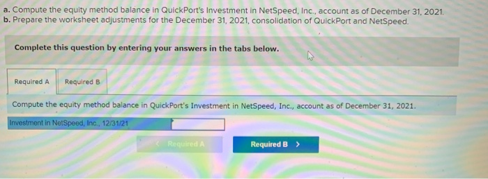 Solved On January 1, 2020, QuickPort Company acquired 90 | Chegg.com