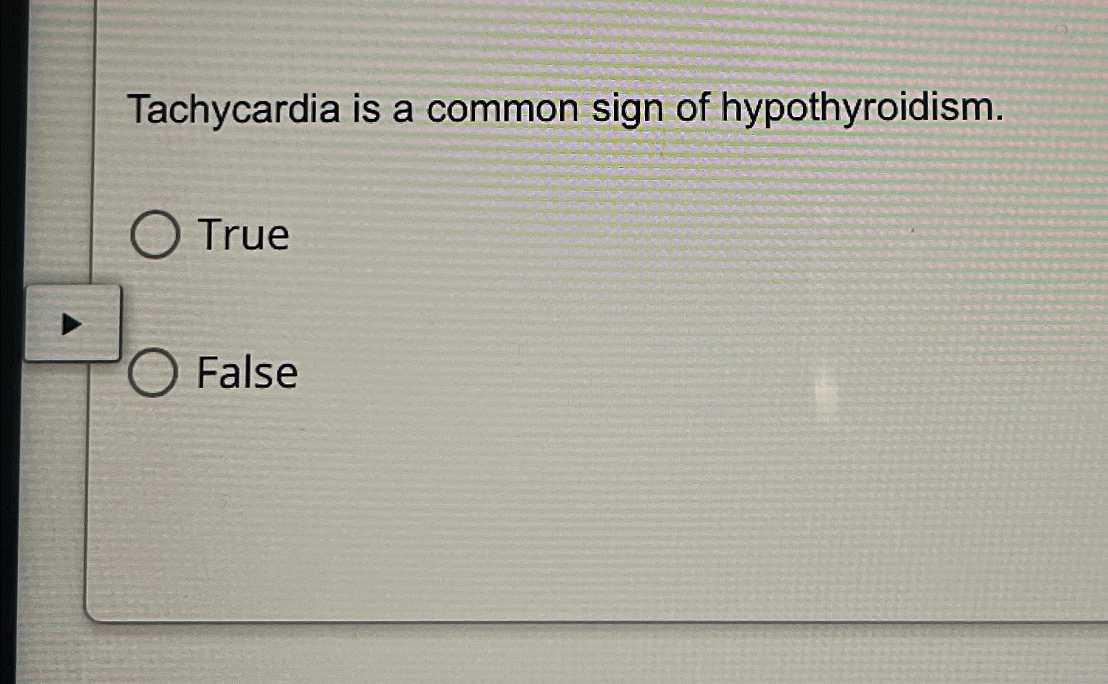 Solved Tachycardia is a common sign of | Chegg.com