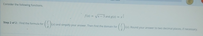 Solved Consider the following functions.f(x)=x-32 ﻿and | Chegg.com