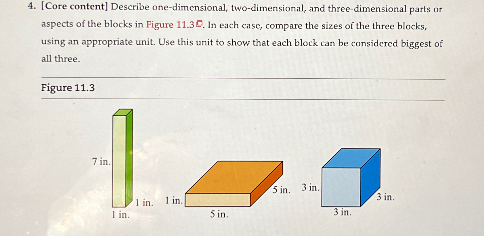 Solved [Core content] ﻿Describe one-dimensional, | Chegg.com