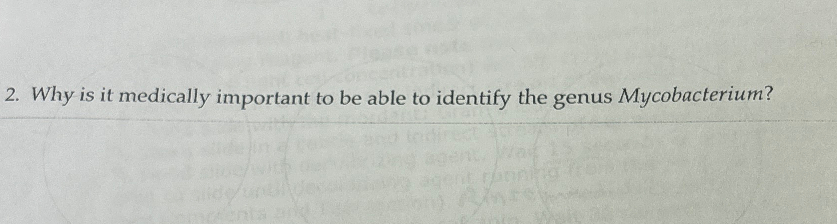 Solved Why is it medically important to be able to identify | Chegg.com