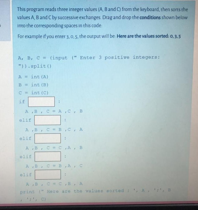 Solved This Program Reads Three Integer Values A B And C 3991