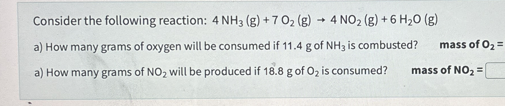 Solved Consider the following reaction: | Chegg.com