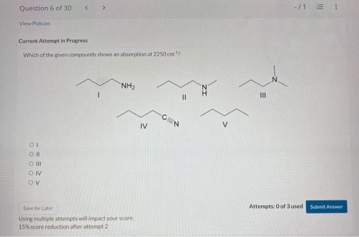 Solved Current Attempt in Progress Which of the given | Chegg.com