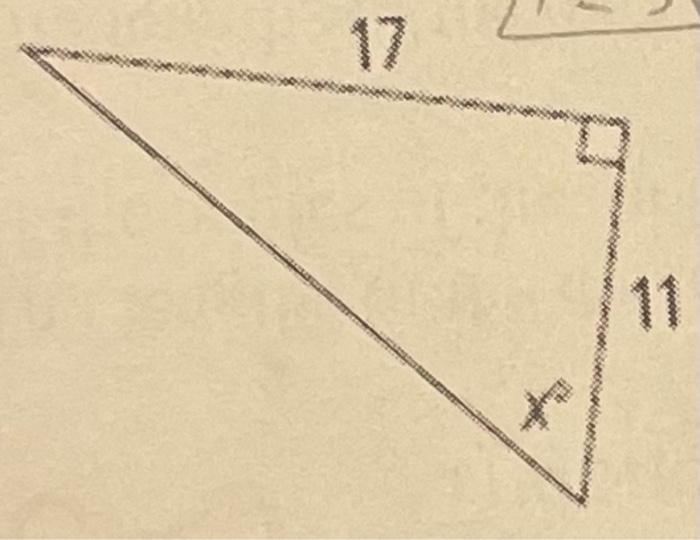 Solved this is a trigonometry equation, find the value of x. | Chegg.com