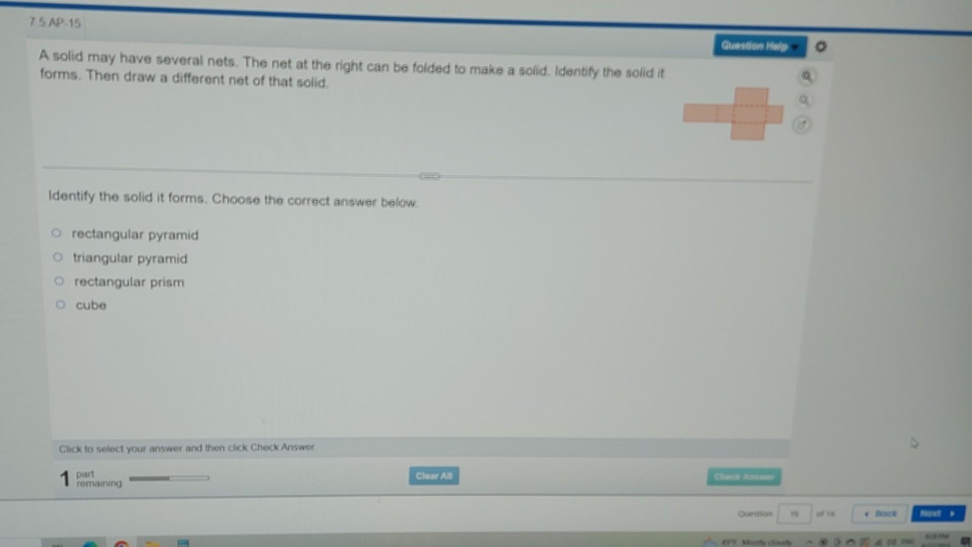 Solved A solid may have several nets. The not at the right | Chegg.com
