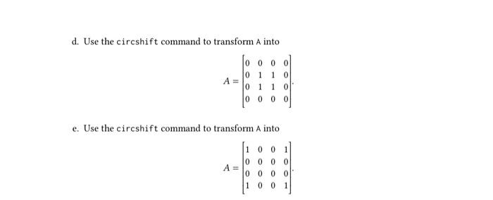 Solved Instructions: Use the help command to learn about the | Chegg.com