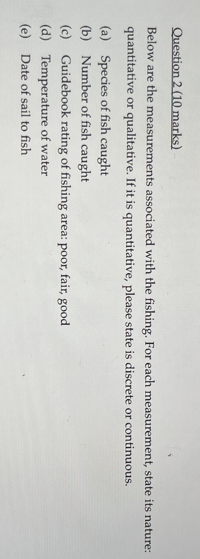 Solved Question 2 (10 ﻿marks)Below are the measurements | Chegg.com