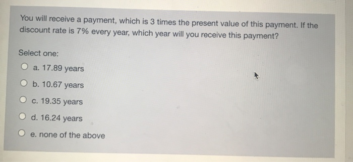 Solved To use the present value formula PVO = Cx(1/r - | Chegg.com
