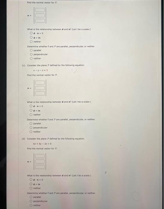 Solved The line ℓ passes through the point P=(1,−1,1) and | Chegg.com