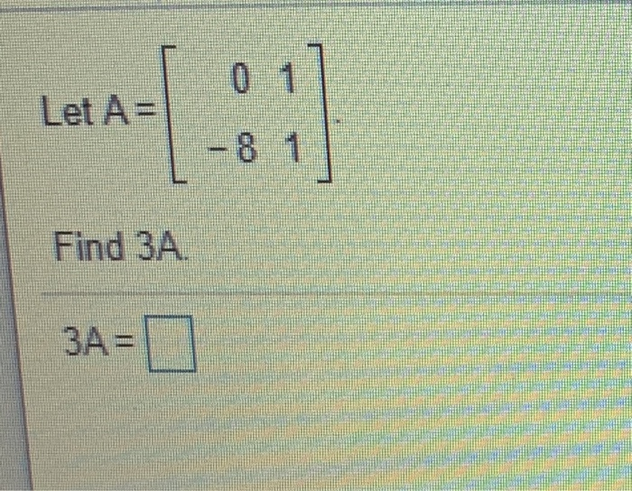 Solved Find The Size Of The Matrix Determine If It Is A