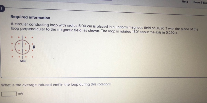 Solved Required information A circular conducting loop with | Chegg.com