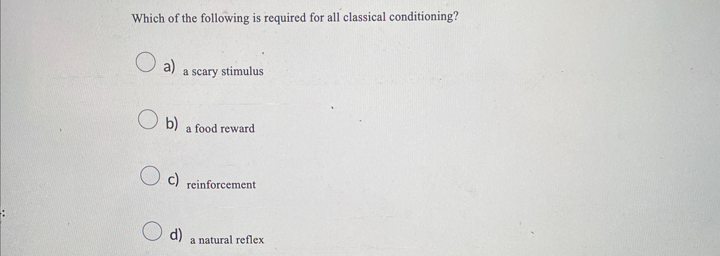 Solved Which of the following is required for all classical | Chegg.com