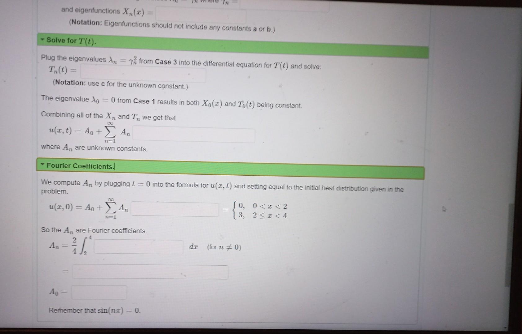 Solved (20 points) In your answers below, for the variable λ | Chegg.com