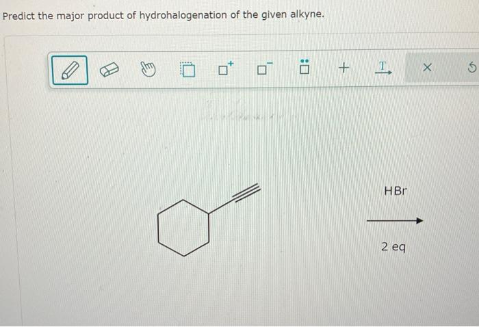 Solved Predict the major product of hydrohalogenation of the | Chegg.com