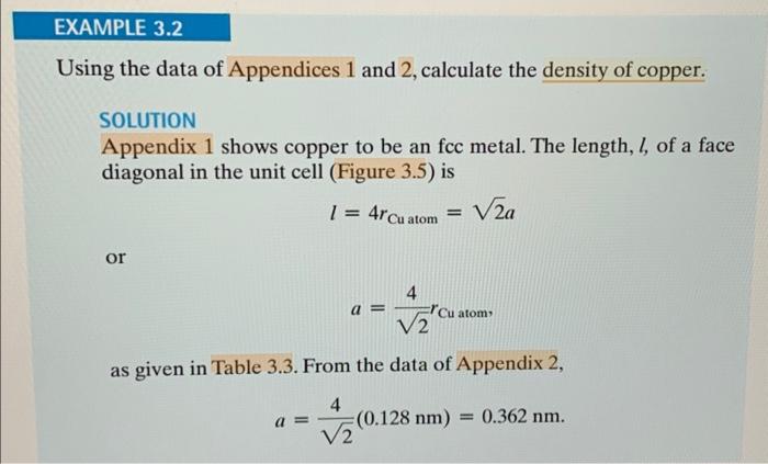 Solved Using the data of Appendices 1 and 2, calculate the | Chegg.com