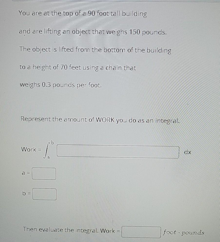 Solved You are at the top of a 90 foot tall building and are | Chegg.com