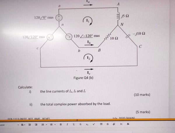 Solved А 120/0°rms 1512 N --/10 22 120/120ms 120-120°rms 1) | Chegg.com
