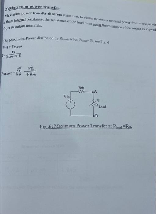 Solved Parl II: Maximum power transfer: 1) Setup the circuit | Chegg.com