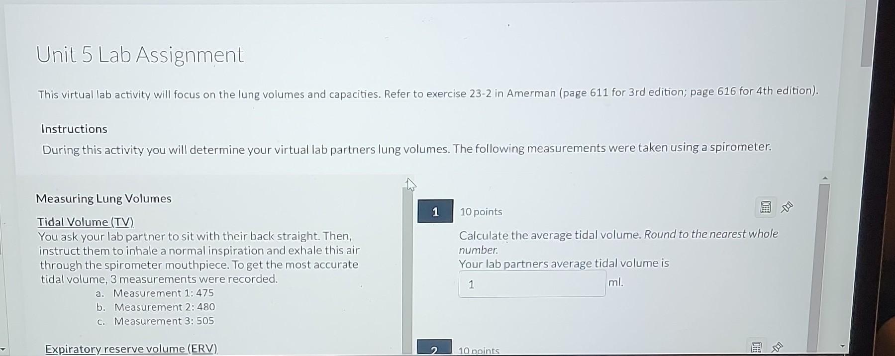 Solved Unit 5 Lab Assignment This virtual lab activity will | Chegg.com
