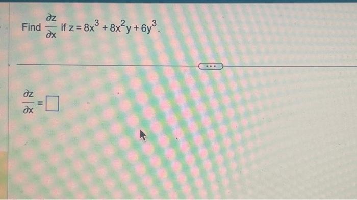 Solved Find \\( \\frac{\\partial z}{\\partial x} \\) if \\( | Chegg.com