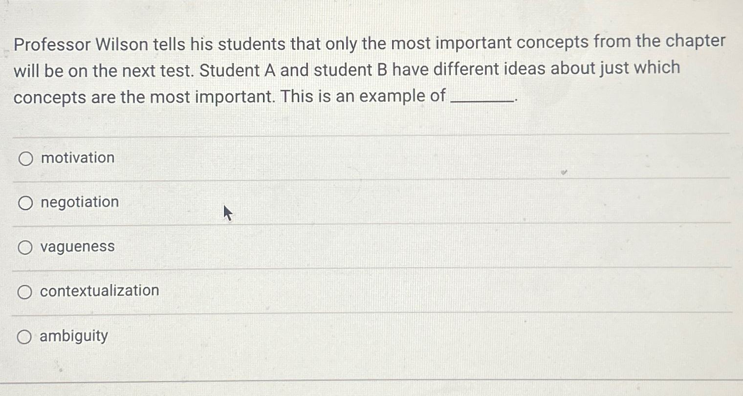 Solved Professor Wilson tells his students that only the | Chegg.com