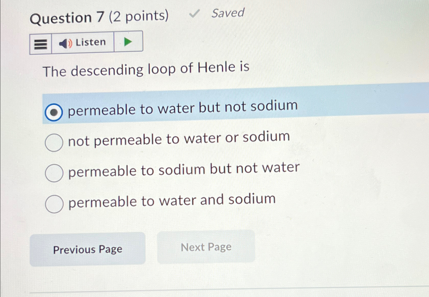 Solved Question 7 (2 ﻿points) ﻿Saved The descending loop of | Chegg.com