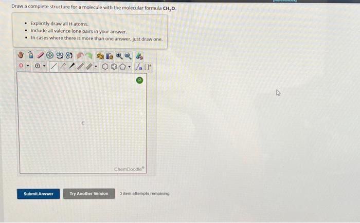 Solved Draw a complete structure for a molecule with the | Chegg.com