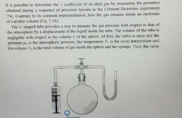 Solved is closed and the gas in the syringe is slowly | Chegg.com