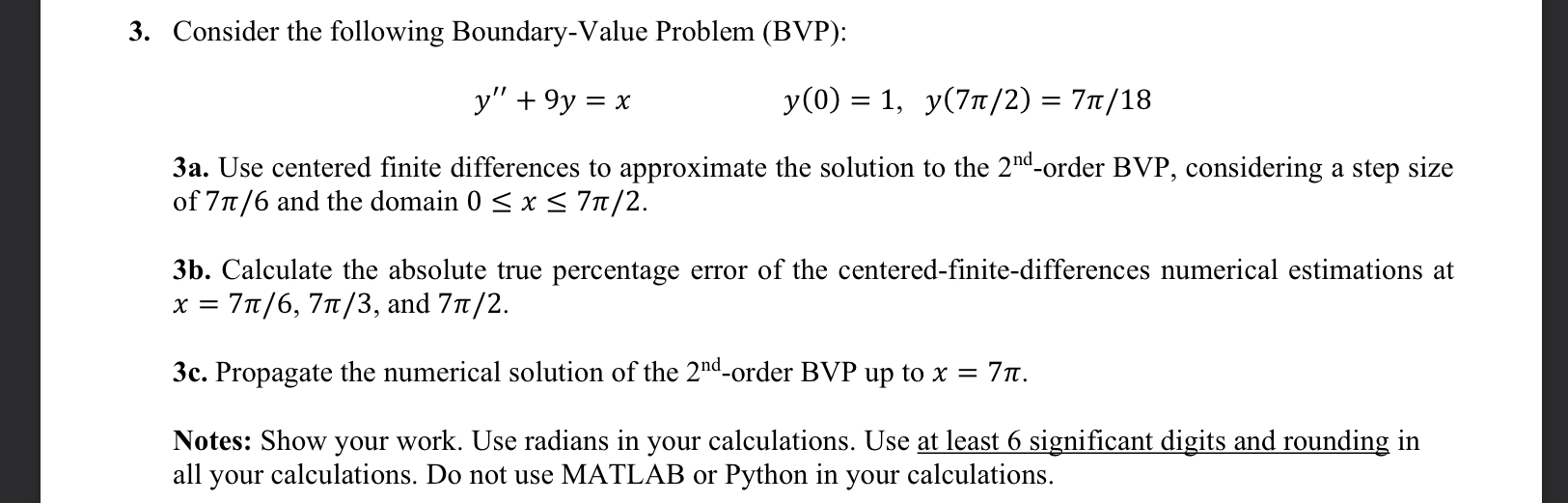 Solved URGENT Consider the following Boundary-Value Problem | Chegg.com