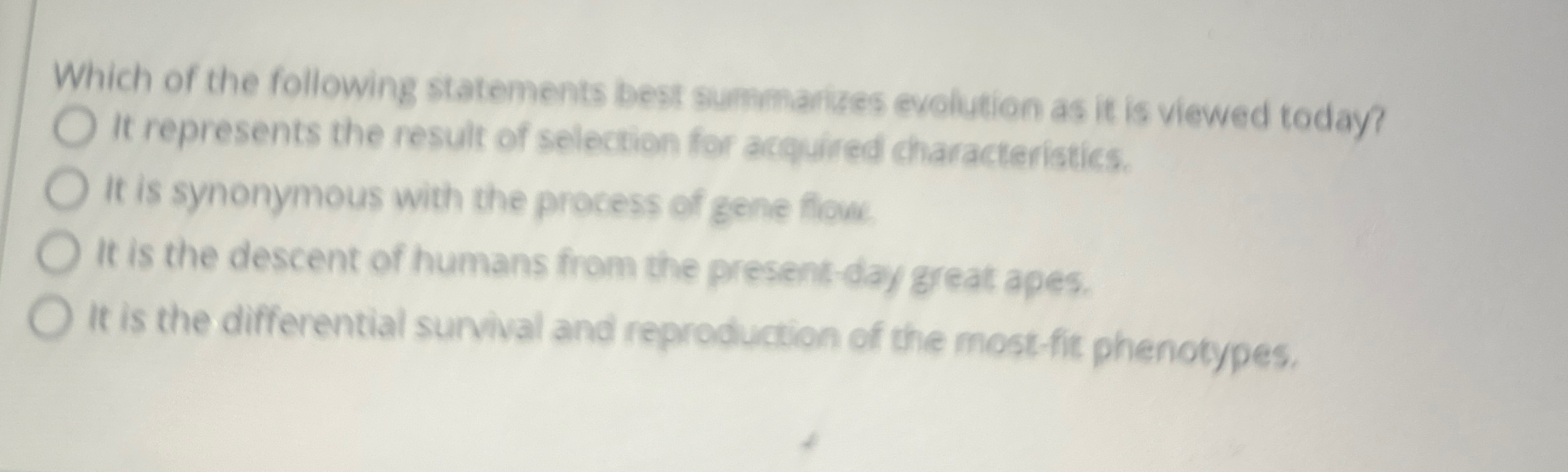 Solved Which of the following statements best summarizes | Chegg.com