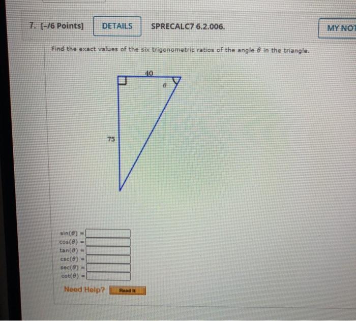 Solved 7-16 Points) DETAILS SPRECALC7 6.2.006. MY NO Find | Chegg.com Solved 7-16 Points) DETAILS SPRECALC7 6.2.006. MY NO Find | Chegg.com